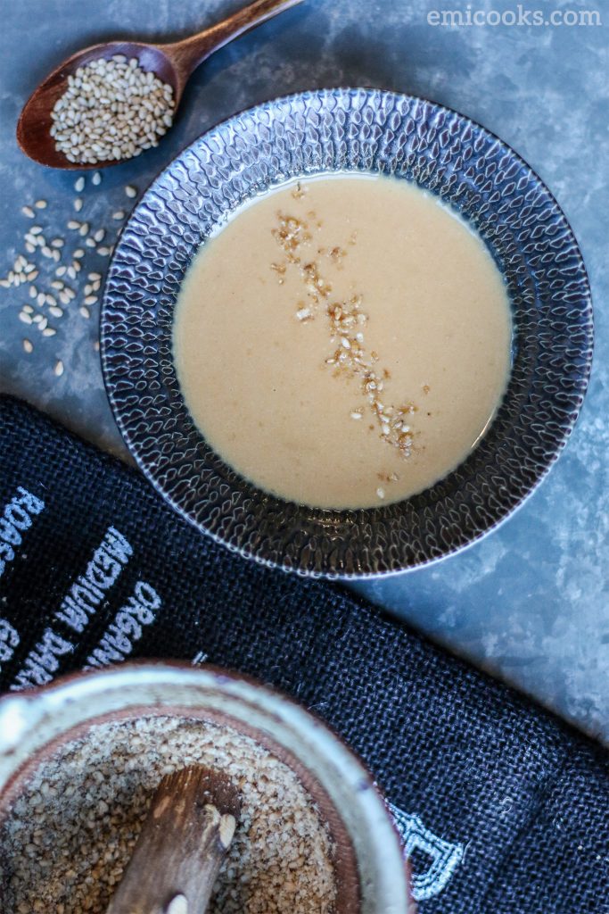Goma Dare (ごまだれ) Japanese Sesame Sauce | Emi Cooks